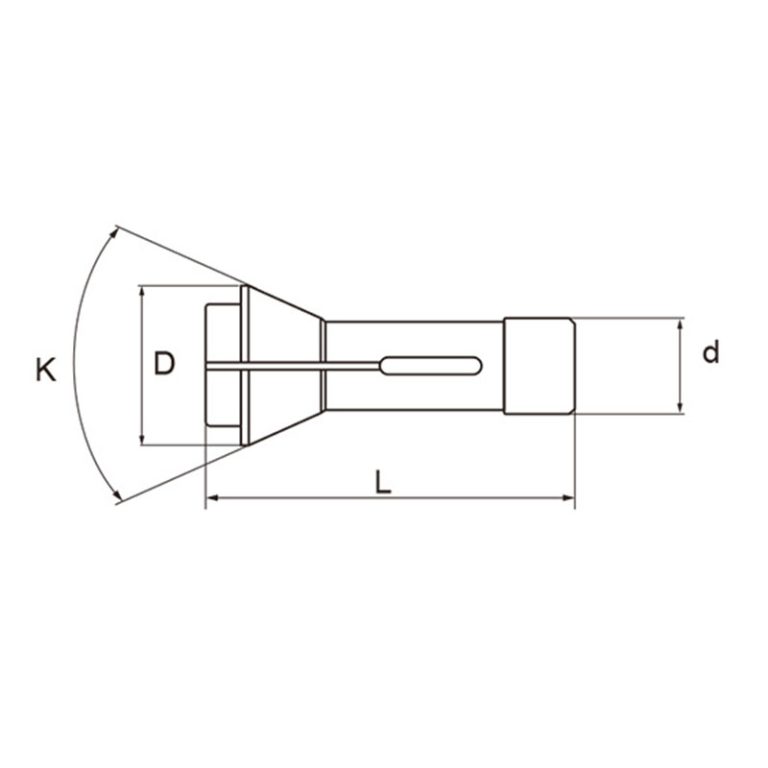 TF20 138E F20 76-87 Dead length collet for Sliding Head Swiss type ...